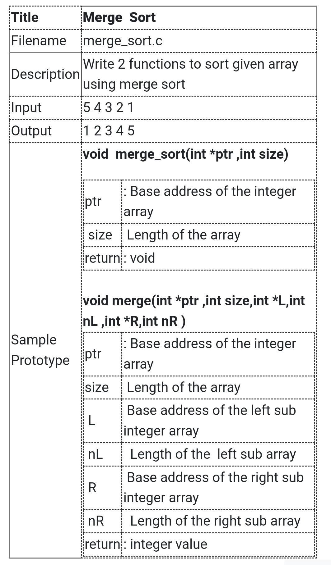 Solved \begin{tabular}{|l|l|l|} \hline Title & Merge Sort \\ | Chegg.com