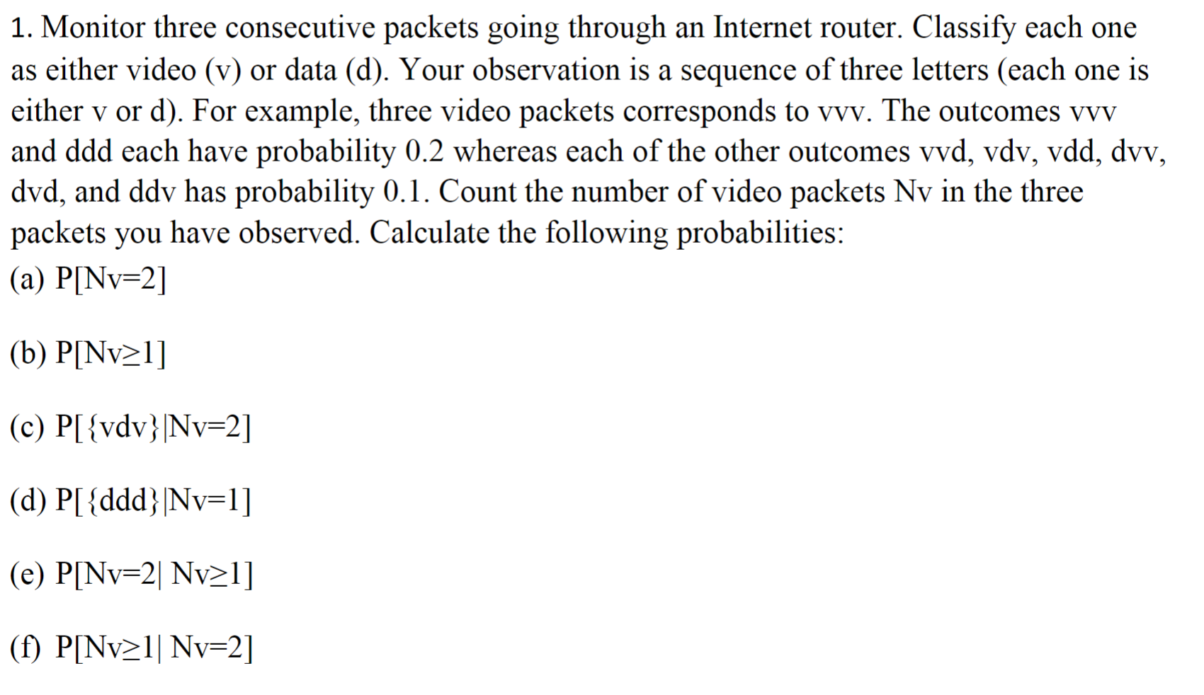 Solved Monitor three consecutive packets going through an | Chegg.com