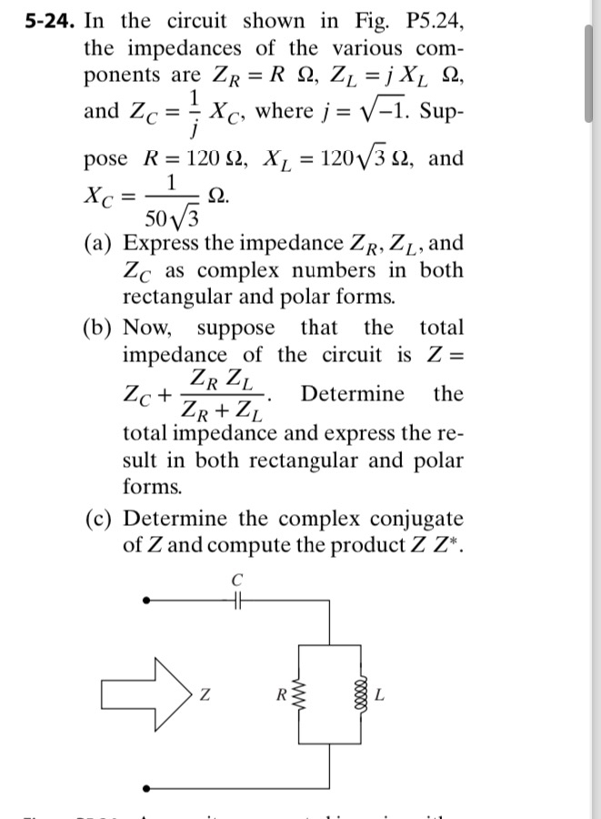 Solved 5-24. ﻿In the circuit shown in Fig. P5.24, ﻿the | Chegg.com