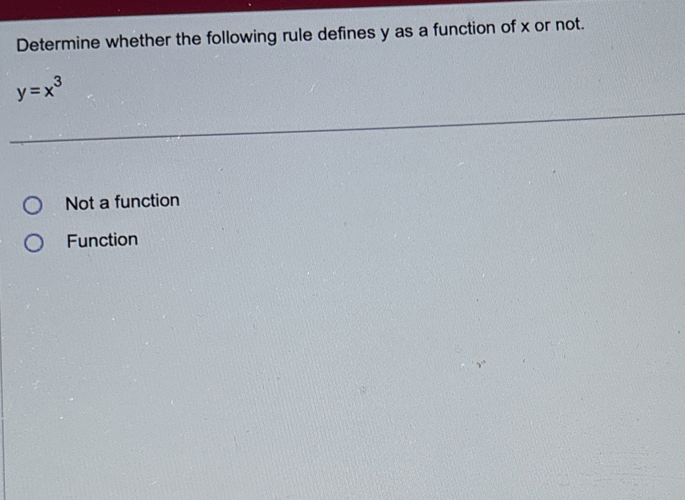 Solved Determine whether the following rule defines y as a | Chegg.com