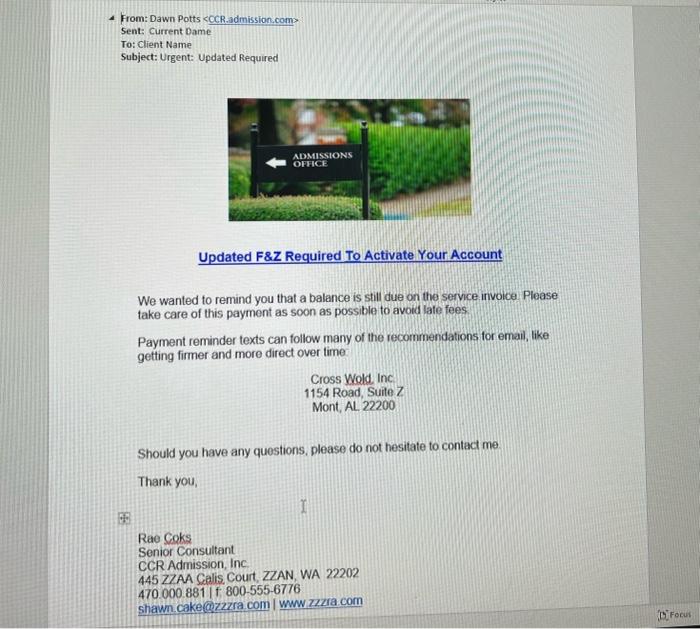 Solved I need help with writing a code for this email using | Chegg.com