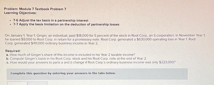 Solved Problem: Module 7 Textbook Problem 7 Learning | Chegg.com