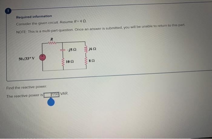 Solved Required information Consider the given circuit. | Chegg.com