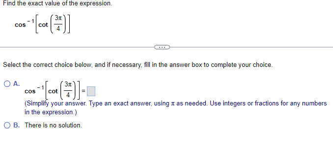 Solved Find the exact value of the | Chegg.com