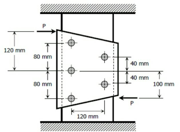 Solved The plate shown in the figure is fastened to the | Chegg.com