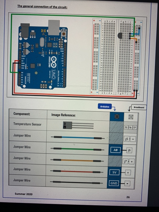 25 / 37 Task 1. Temperature Sensor Circuit (TMP36 | Chegg.com