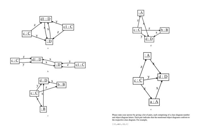 8 UML Class and Object Diagrams Consider the | Chegg.com