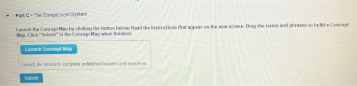 Solved - Part C. The Complement System Launch the Concept | Chegg.com
