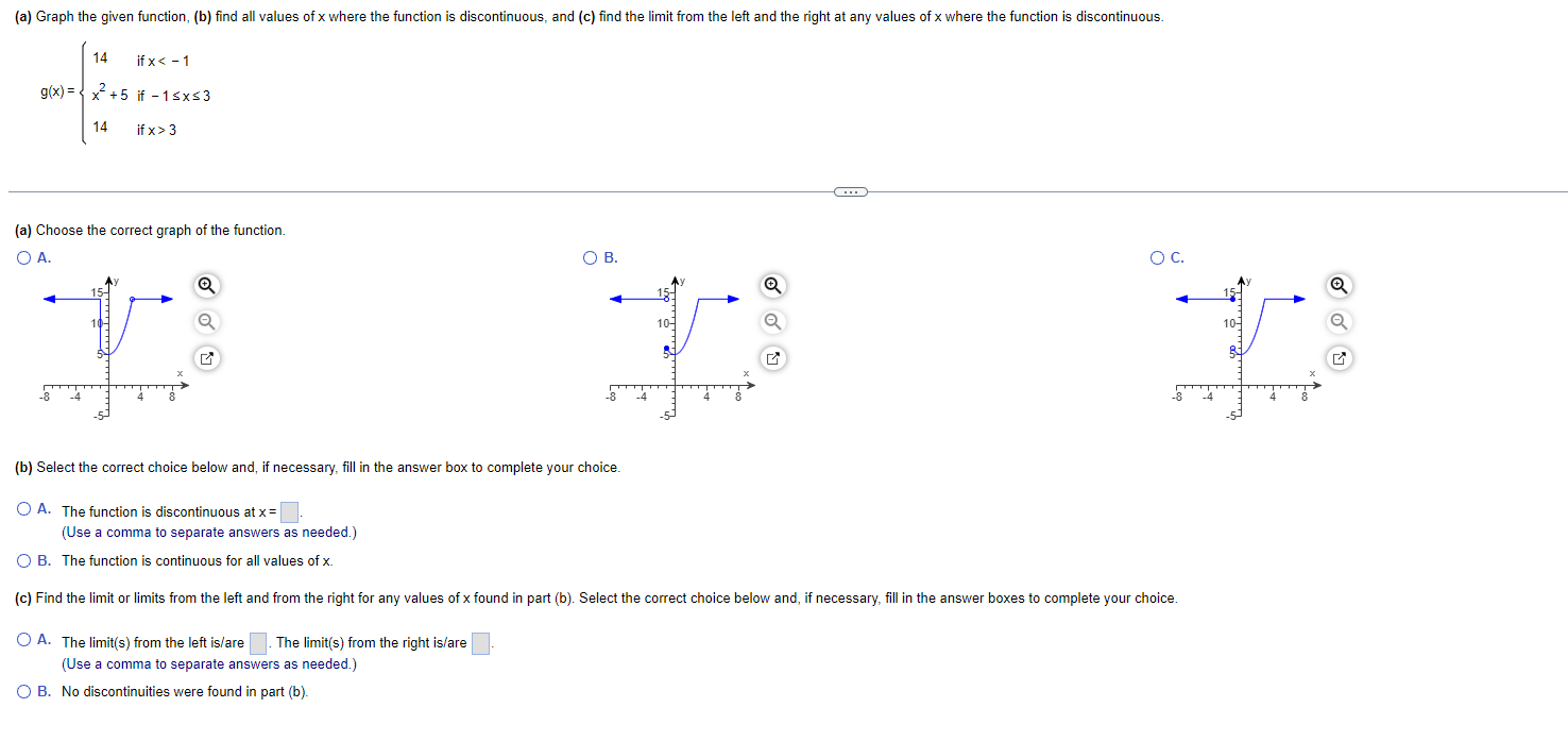 Solved (a) ﻿Graph the given function, (b) ﻿find all values | Chegg.com