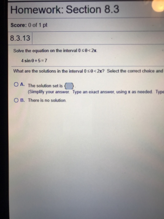 Solved Homework Section 8 3 Score 0 Of 1 Pt 8 3 13 Solve