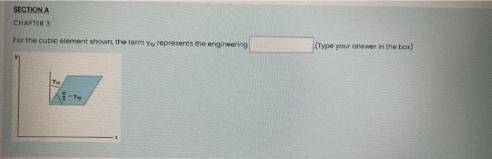 Solved SECTION A CHAPTER 3: For the cubic element shown, the | Chegg.com