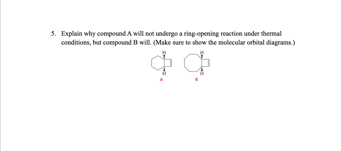 Solved Explain why compound A will not undergo a | Chegg.com