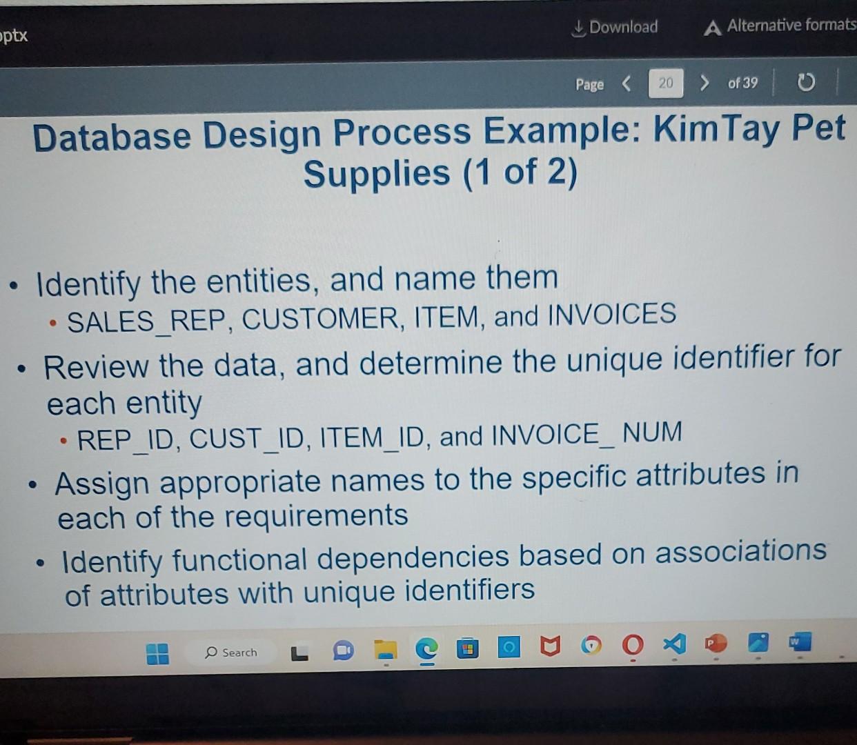 Solved istructions sing your knowledge of KimTay Pet | Chegg.com