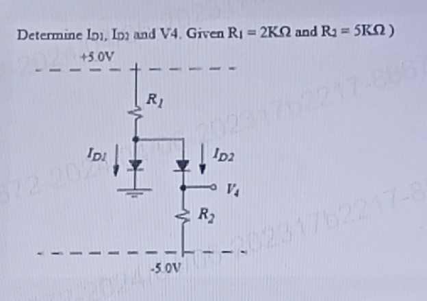 Determine Lol, Los and V4. ﻿Given R1=2KΩ ﻿and | Chegg.com