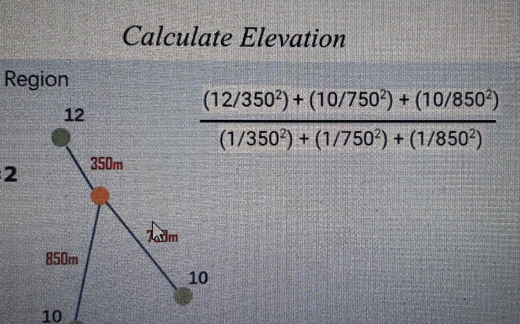 Calculate IDW(Geostatistics) using these values. | Chegg.com