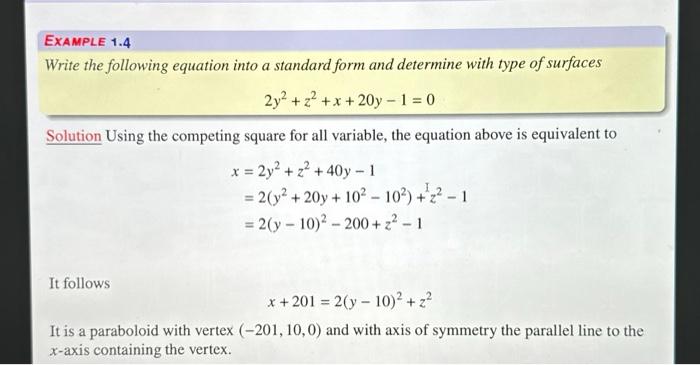 Solved Write the following equation into a standard form and | Chegg.com