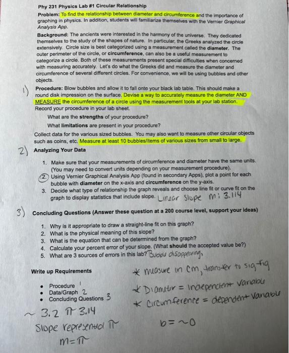 Solved I only need help with answering the procedure section | Chegg.com