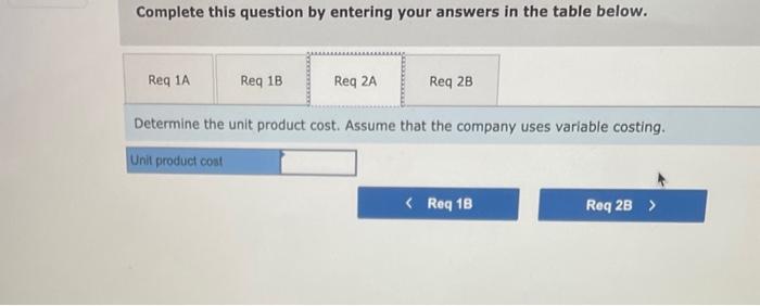 Solved Problem 6-20 (Algo) Variable and Absorption Costing | Chegg.com