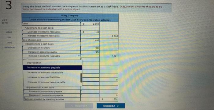 Solved Exercise 13 A.2 (Algo) Net Cash Provided by Operating | Chegg.com