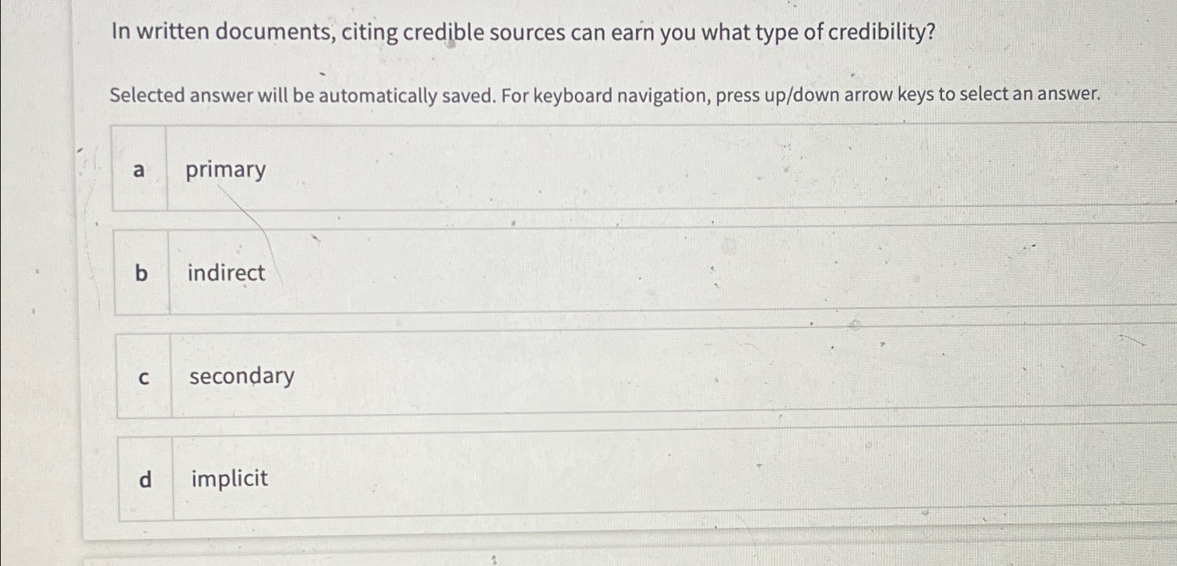 Solved In written documents, citing credible sources can | Chegg.com