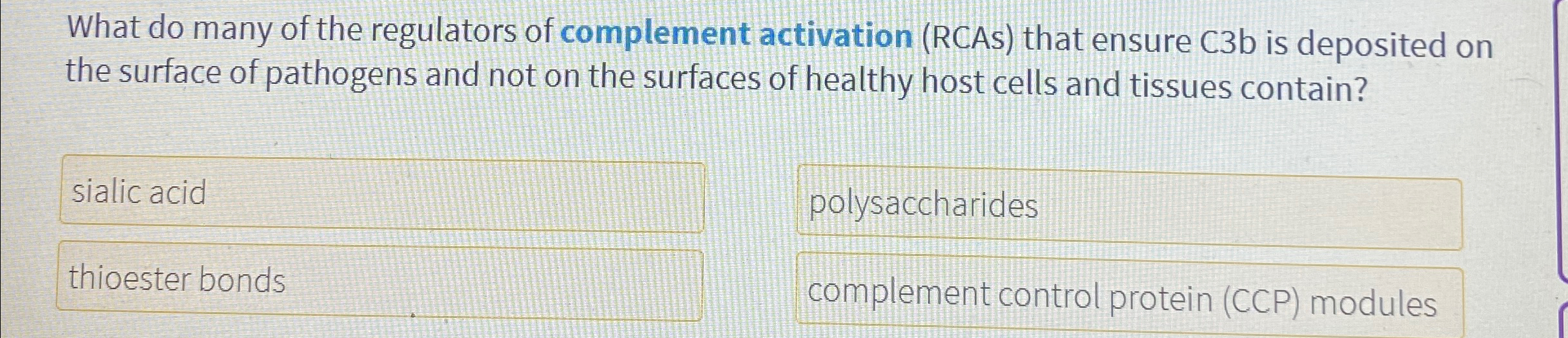 Solved What do many of the regulators of complement | Chegg.com