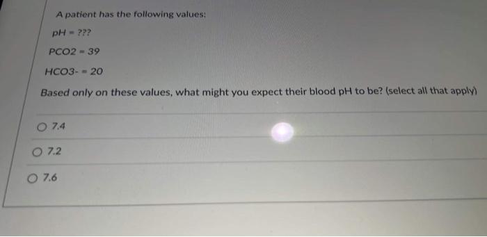 Solved Diagnose the following patient using their | Chegg.com