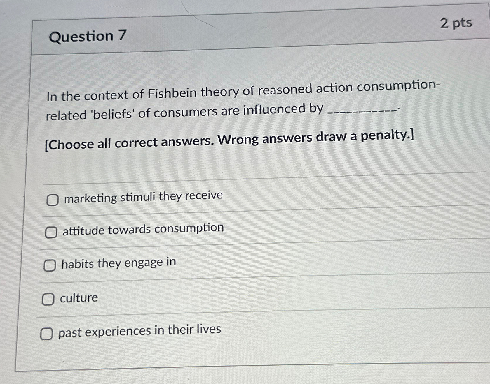 Solved Question 72 ﻿ptsIn the context of Fishbein theory of | Chegg.com