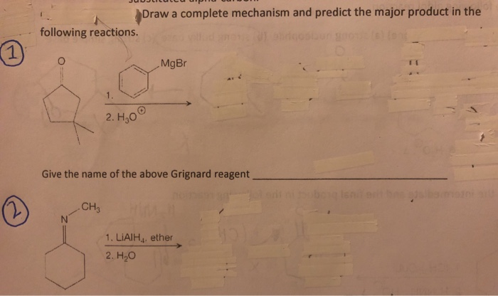 Solved Draw a complete mechanism and predict the major | Chegg.com