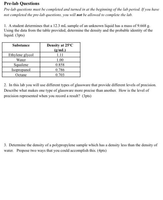 Solved Pre-lab Questions Pre-lab questions must be completed | Chegg.com Solved Pre-lab Questions Pre-lab questions must be completed | Chegg.com