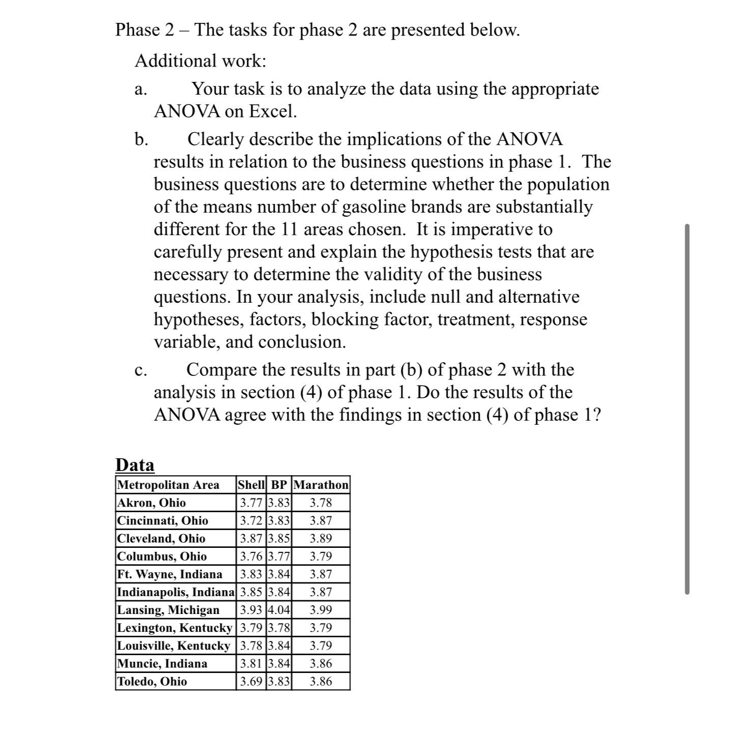 Phase 2 - ﻿The tasks for phase 2 ﻿are presented | Chegg.com