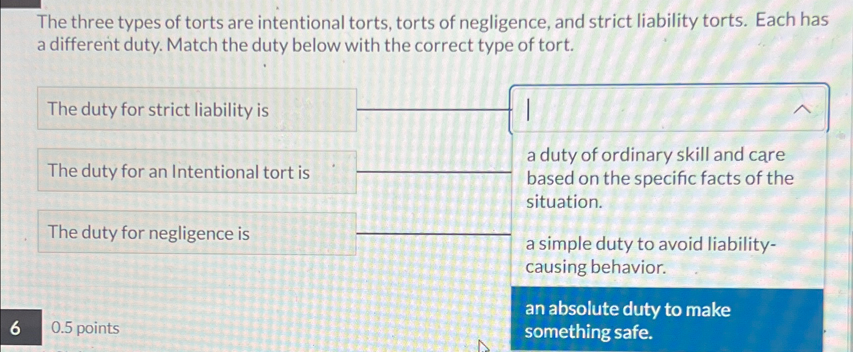 Solved The three types of torts are intentional torts, torts | Chegg.com