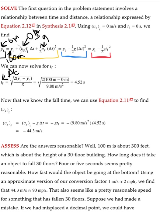 Solved Freefall question-Will rate if explanation is | Chegg.com