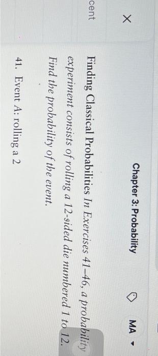 Solved a probability experiment consists of rolling a | Chegg.com