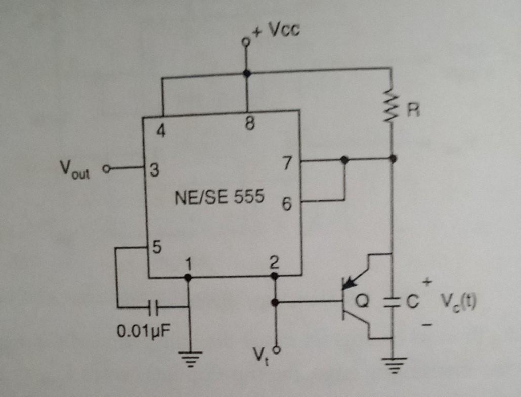 Solved For given circuit explain working and draw trigger | Chegg.com