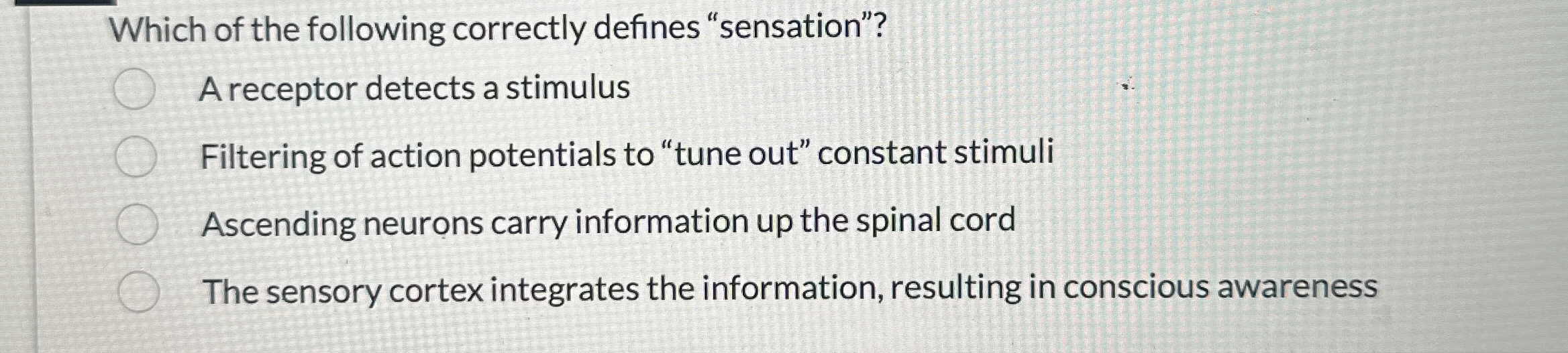 Solved Which of the following correctly defines | Chegg.com