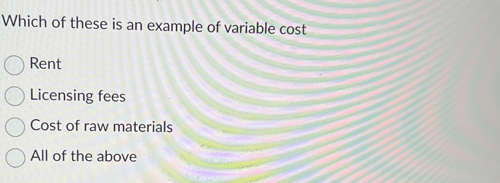 Solved Which of these is an example of variable | Chegg.com