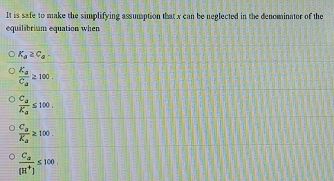 High Quality SOLUTION It is safe to make the simplifying assumption that x | Chegg.com