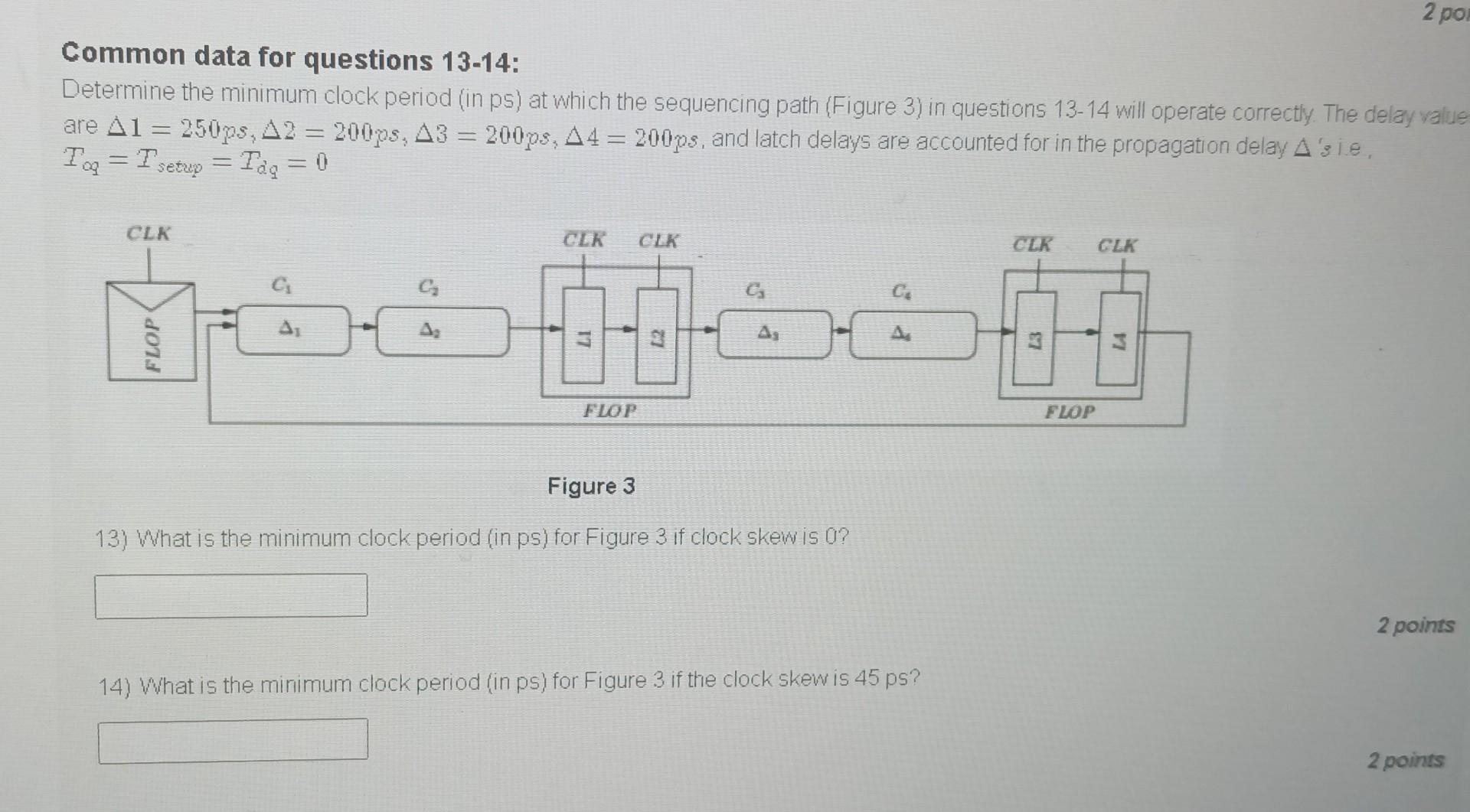 Solved Common data for questions 13-14: Determine the | Chegg.com