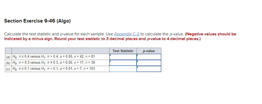 Solved Section Exercise 946 Algocalculate The Test 6537