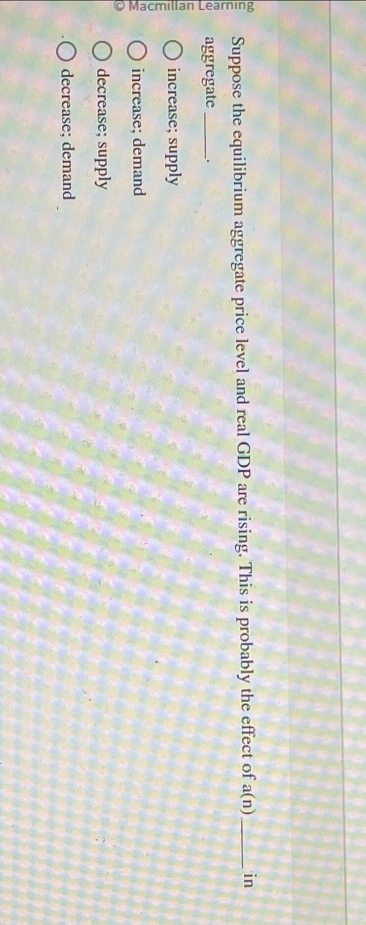 Solved Suppose the equilibrium aggregate price level and | Chegg.com