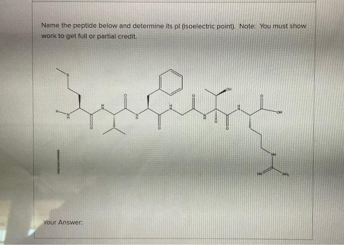 Use The Following Chart Of Amino Acid Pkas As Needed