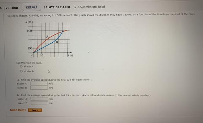 Solved 1. 1-/1 Points) DETAILS SALGTRIG4 2.4.038, 0/15 | Chegg.com
