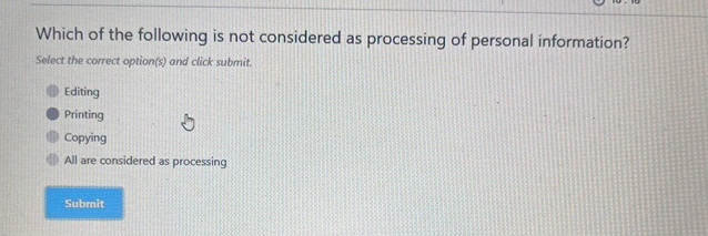 Solved Which of the following is not considered as | Chegg.com