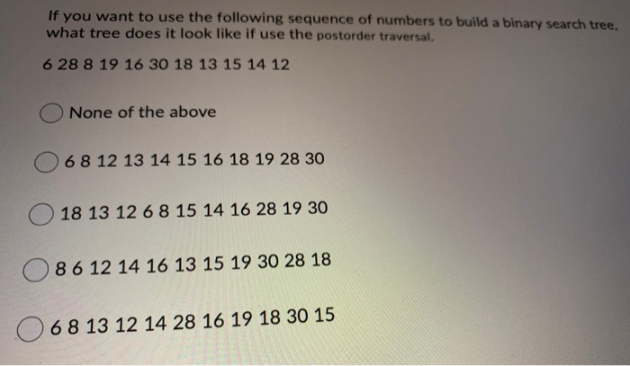 Solved If you want to use the following sequence of numbers | Chegg.com