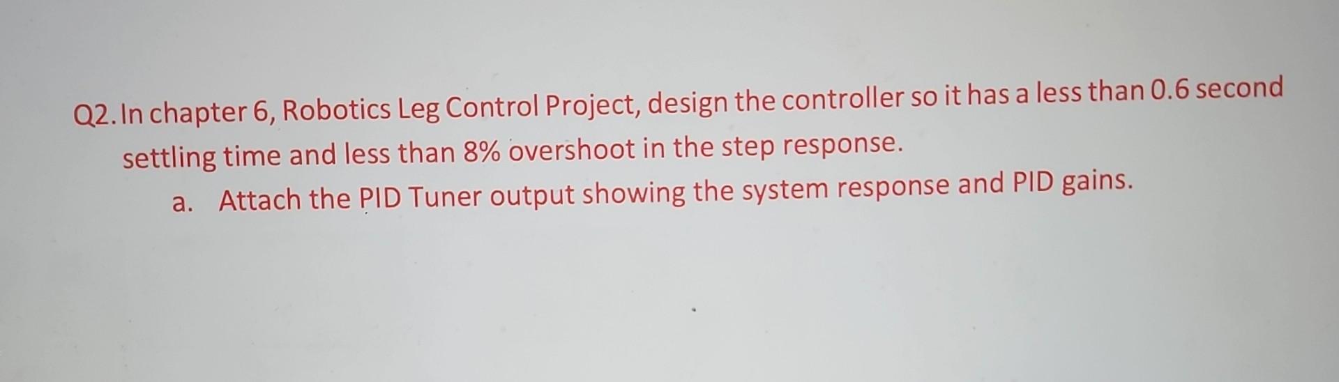 Q1. In chapter 4, Implementing PID Controller, what | Chegg.com
