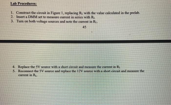 Solved Lab Exercise 8: The Superposition Theorem Overview | Chegg.com