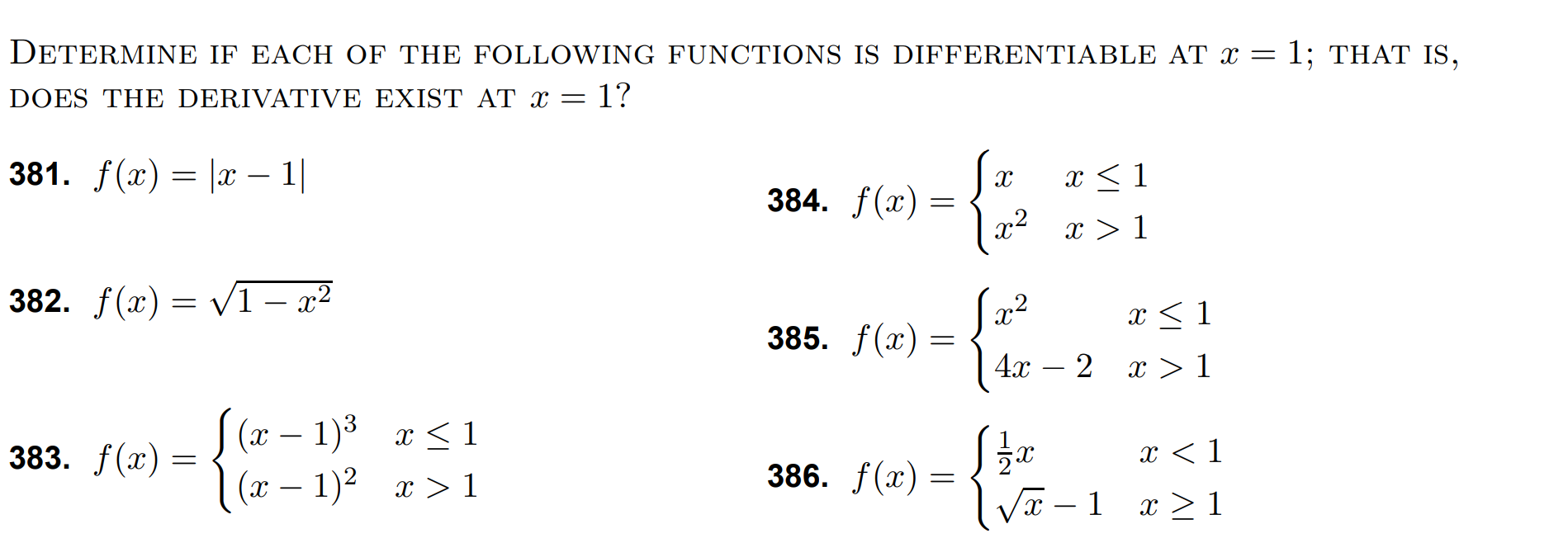 Solved DETERMINE IF EACH OF THE FOLLOWING FUNCTIONS IS | Chegg.com