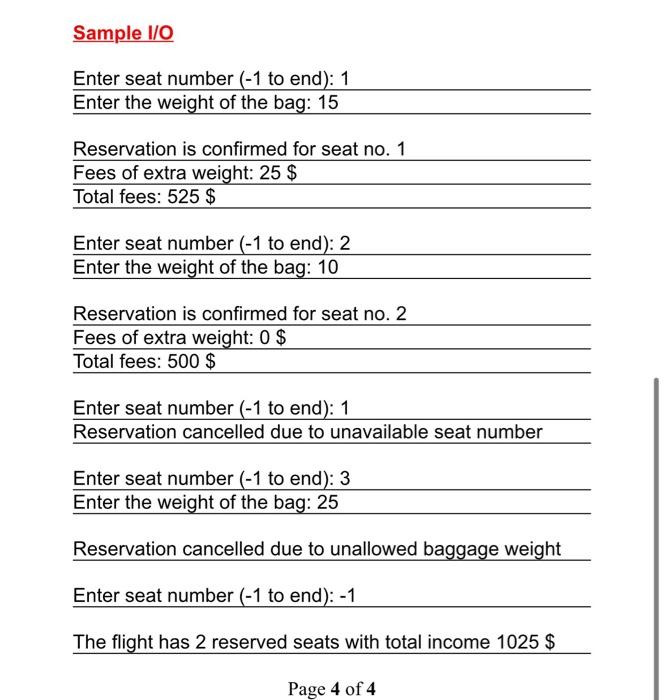 Solved Problem \# 2: (Airline Reservations System)_[ 35 | Chegg.com
