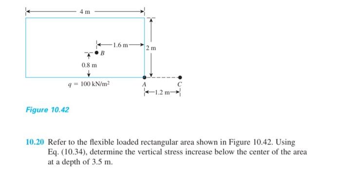Solved 0.20 Refer to the flexible loaded rectangular area | Chegg.com