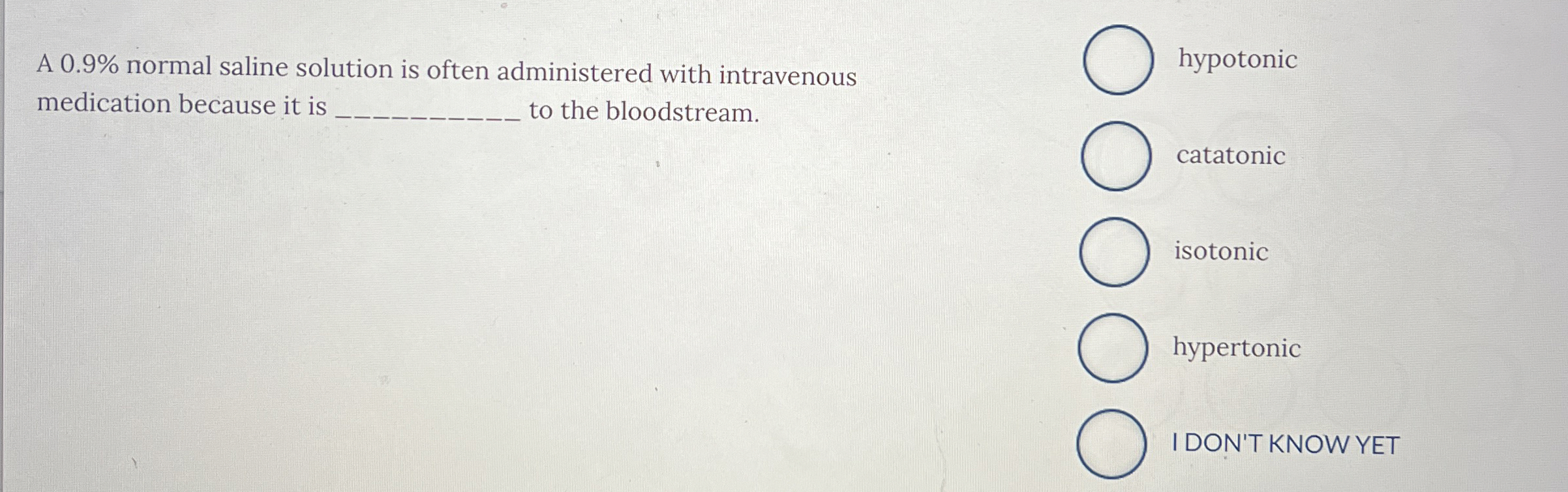 Solved A 0.9% ﻿normal saline solution is often administered | Chegg.com